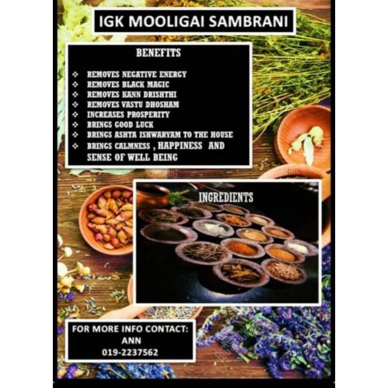 IGK Mooligai Sambrani | Shopee Malaysia