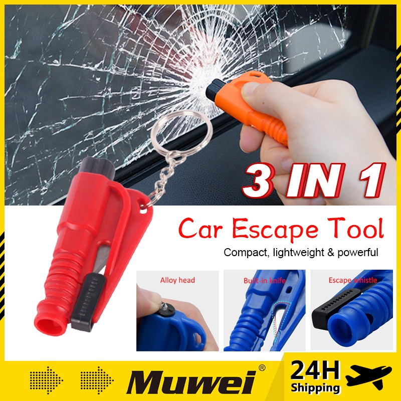Auto Safety Hammer Car Emergency Escape Window Glass Breaker 3 in 1 Car ...