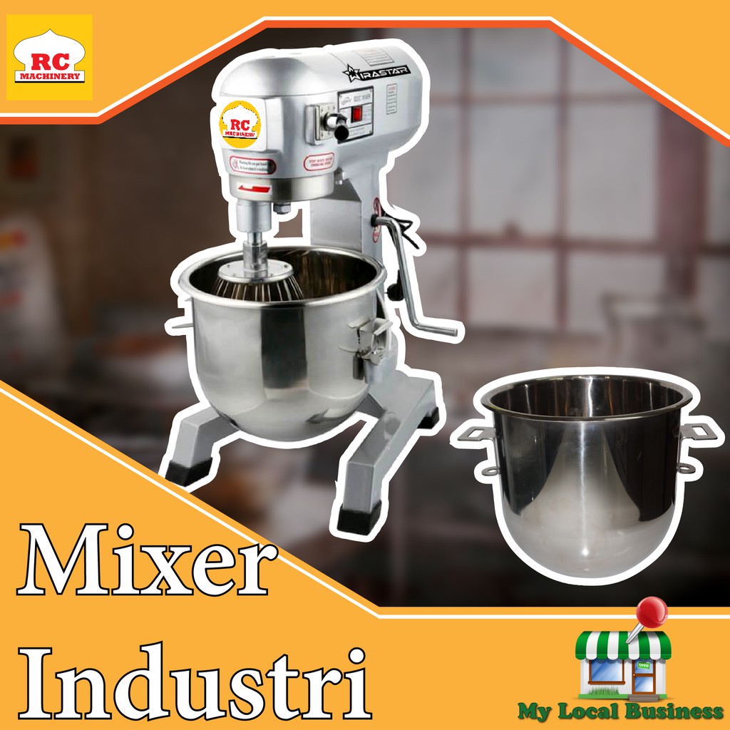 Mixer Industri | Mixer 10L 20L | B10 & B20 | MIXER HEAVY DUTY 3KG & 6 ...