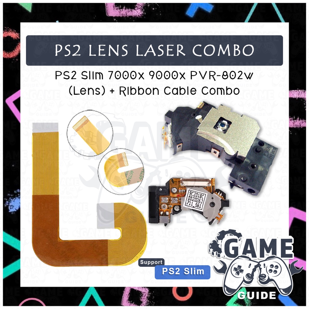 PS2 LENS Laser PVR-802W [ORIGINAL] + Ribbon Cable FOR 7000x 9000x COMBO ...