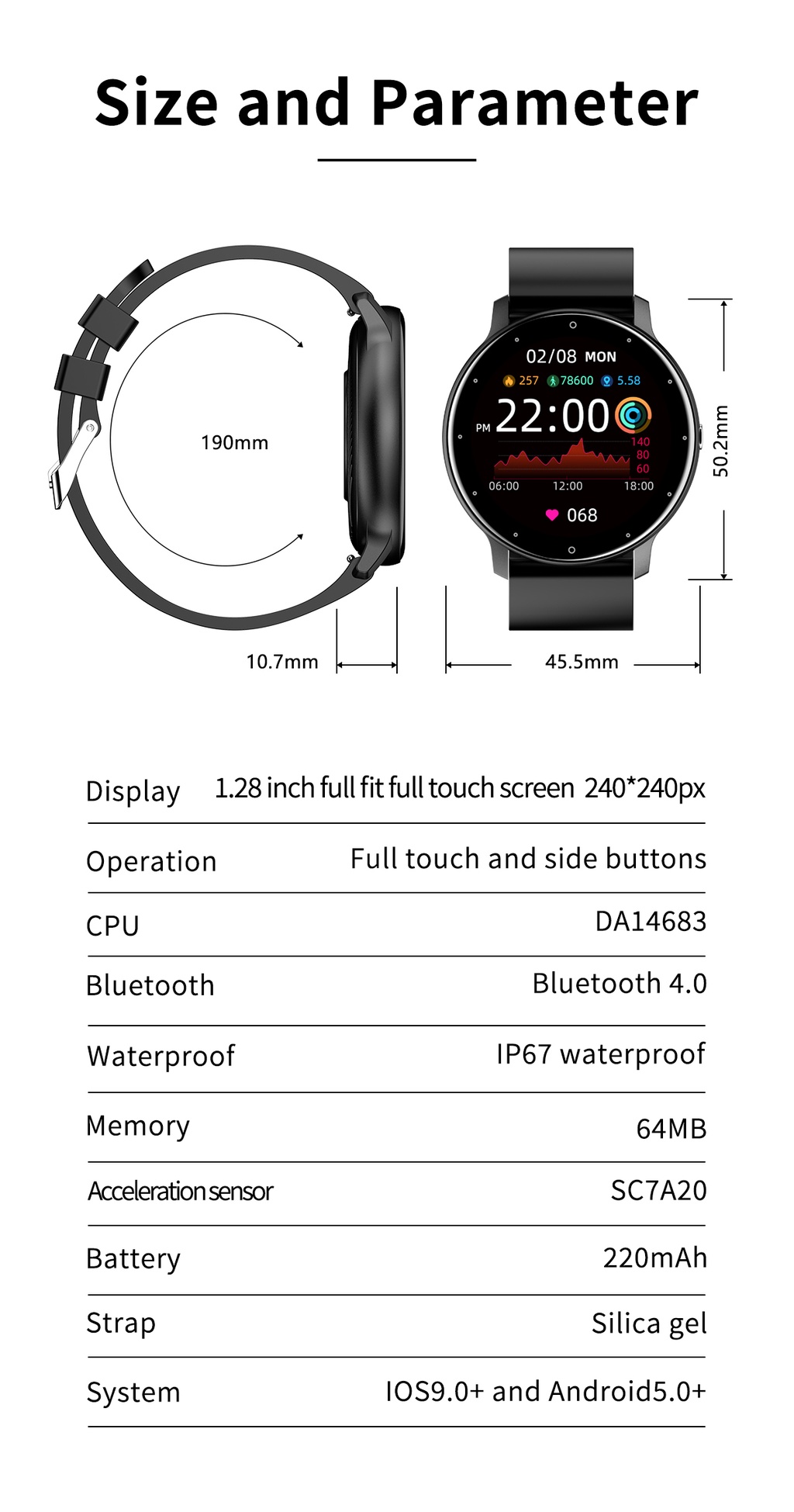 《Ready stock》LIGE New Smart Watch Men Full Touch Screen Sport Fitness ...