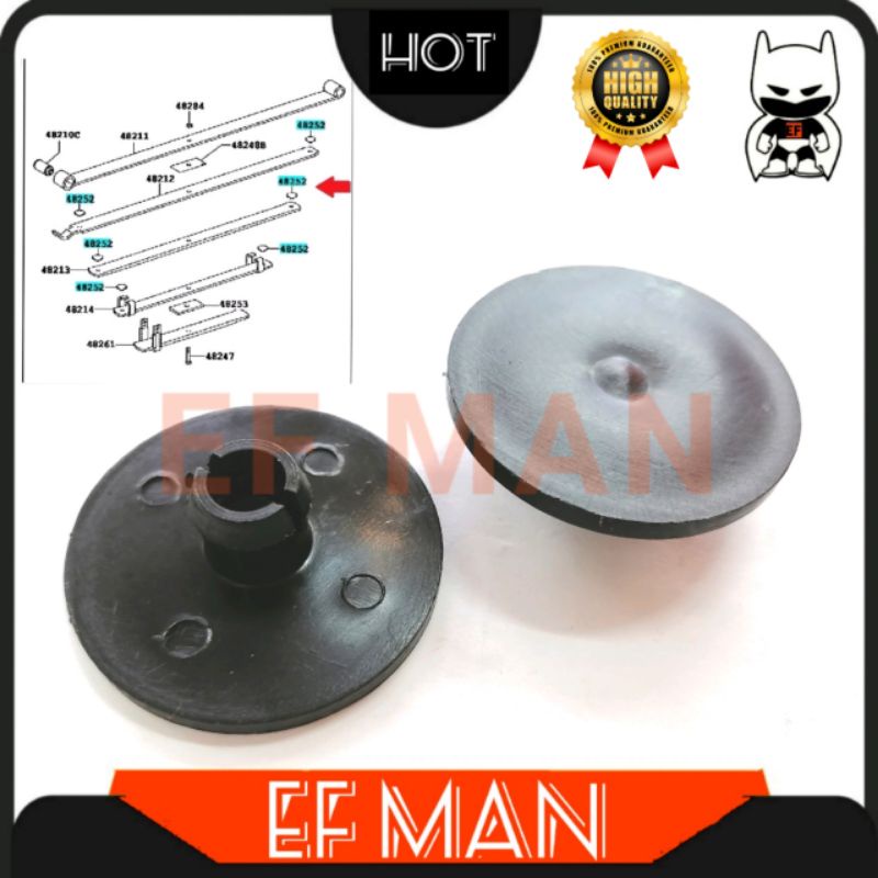 TOYOTA HILUX VIGO REVO KUN25 KUN26 LEAF SPRING CUSHION PLATE SILENCE ...