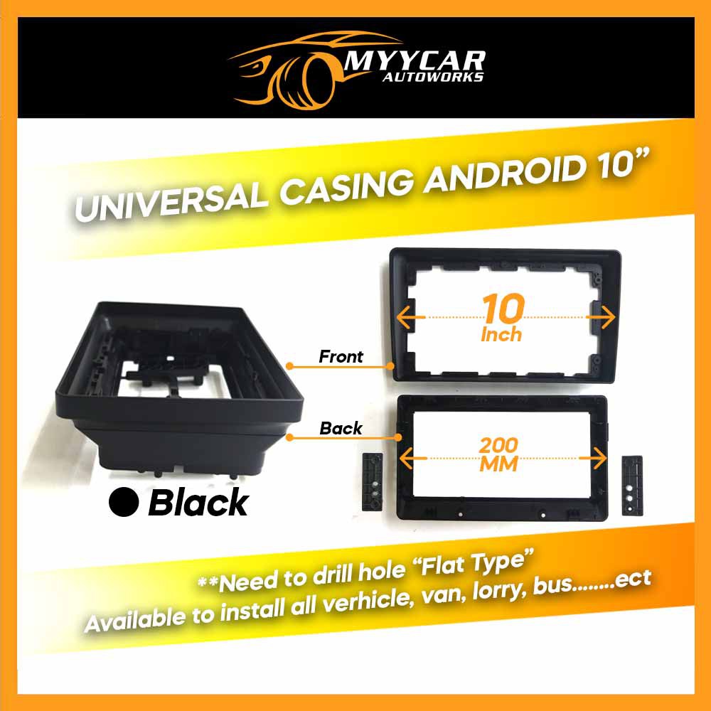 Universal Big Screen Casing Android Player 10 inch (200mm Flat Type ...