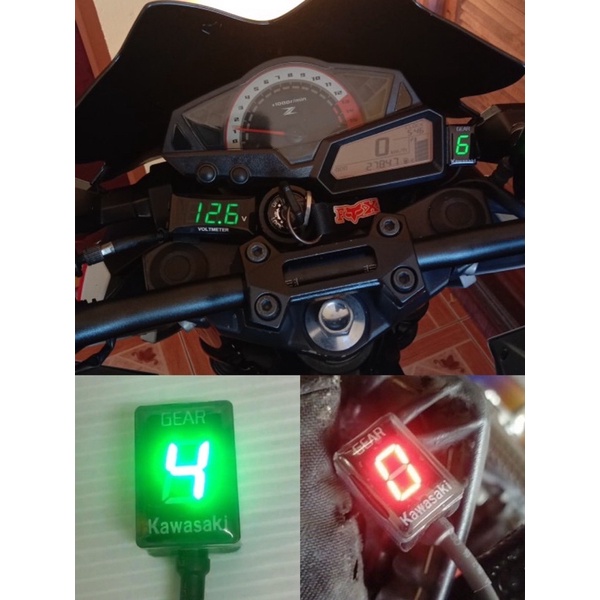KAWASAKI Gear Indicator Digital Display NINJA 250 FI NINJA 400 NINJA ...