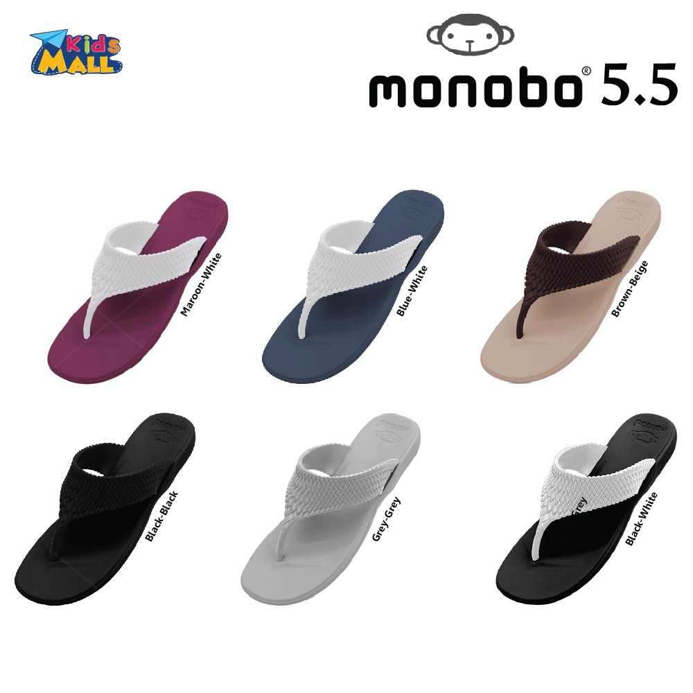Ladies Sandal Slipper Monobo Moniga 5.5 Multicolor (Black/Grey/Black ...