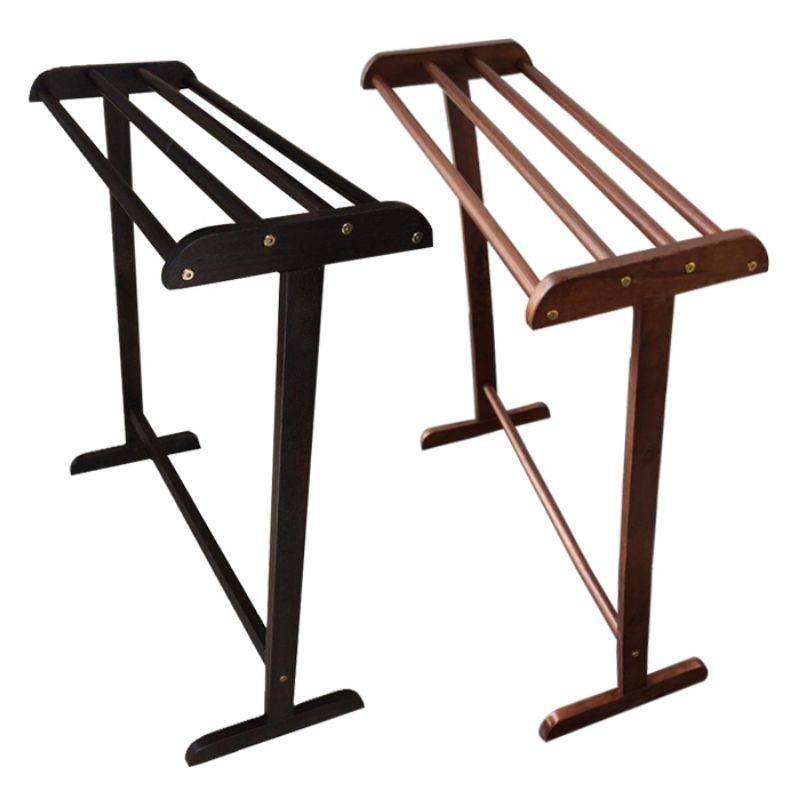 RAK TUALA/RAK KAYU/SOLID WOODEN TOWEL CLOTHES RACK STAND Wooden rack ...
