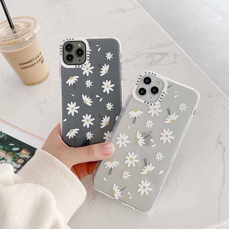 Realme C11 Fashion Daisy Transparent Soft Silicone Case For Oppo ...
