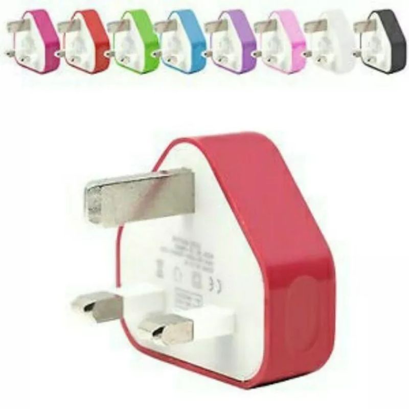 3 Pin Usb color plug AC Power adapter charger | Shopee Malaysia