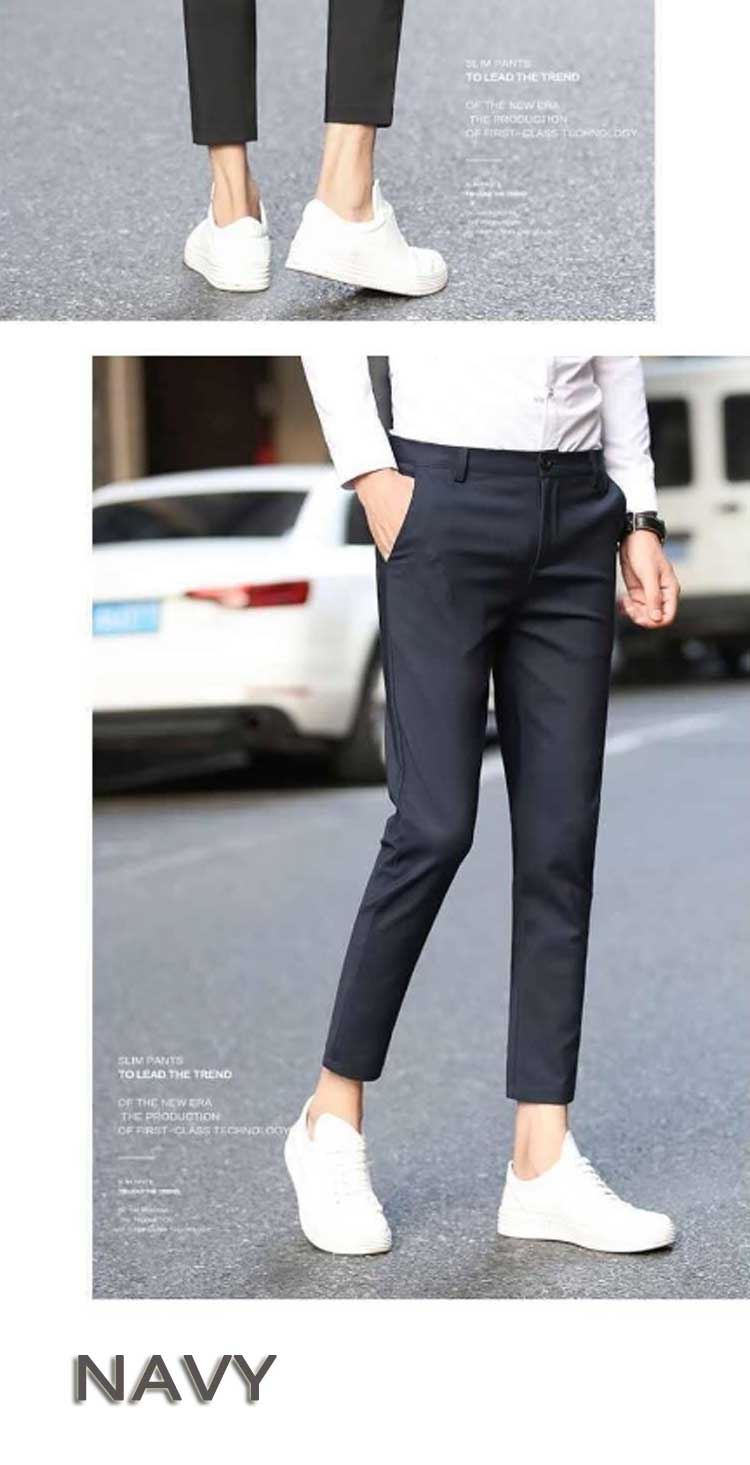 🔥Local Stock🔥 Men's Pants Slim Fit Korean Trousers Business Casual ...