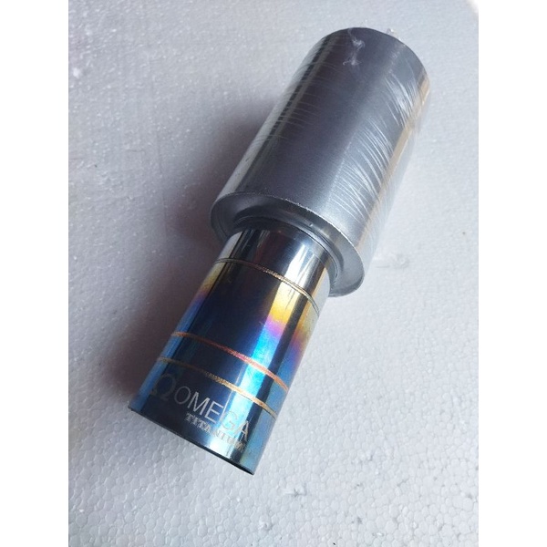 Omega Titanium blue Car Exhaust stainless Tip Dry bas Sound | Shopee ...