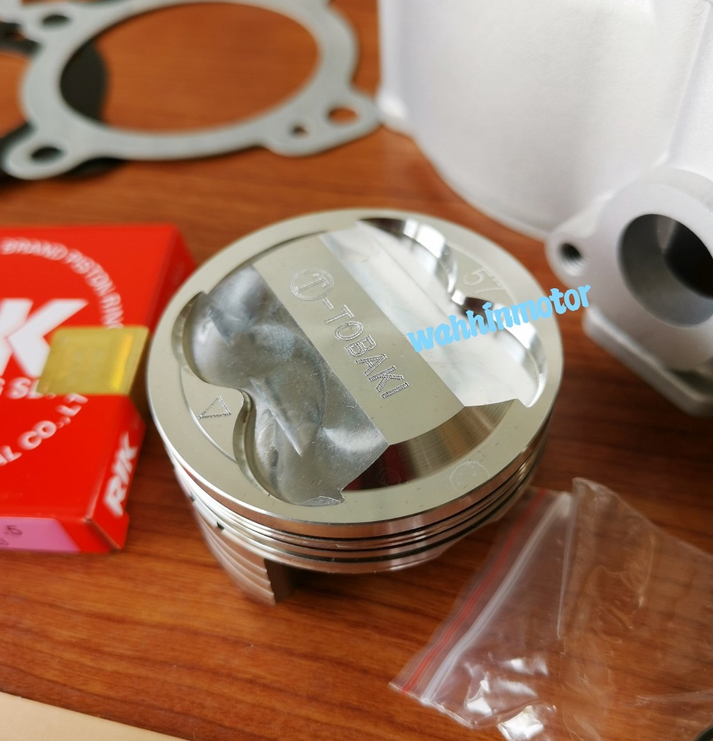 [ TOBAKI ] LC135 FZ150I Y15ZR CERAMIC ALUMINIUM RACING BLOCK DOME FORGED PISTON 57MM RACING ...