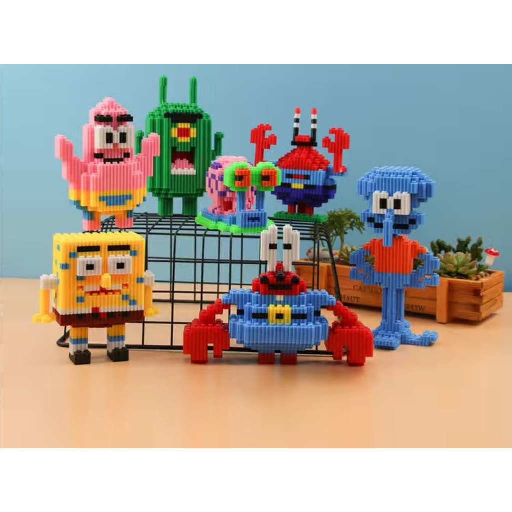 Spongebob Squarepants Nanoblocks Build Block [Free Shipping] | Shopee ...