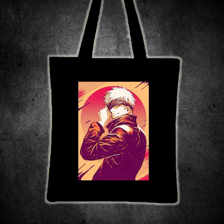 GOJO SATORU JUJUTSU KAISEN Printed tote bag canvas | Shopee Malaysia