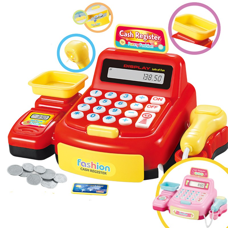 [READY STOCK]Children Kid Pretend Play Mini Cashier Cash Register Toy ...