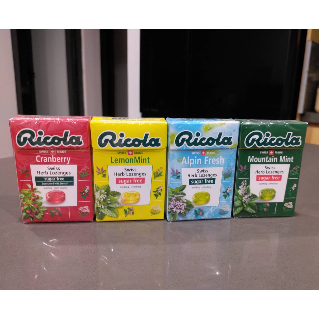 Ricola Herbal Cough Lozenges Imported From Switzerland 40g (With 4 ...