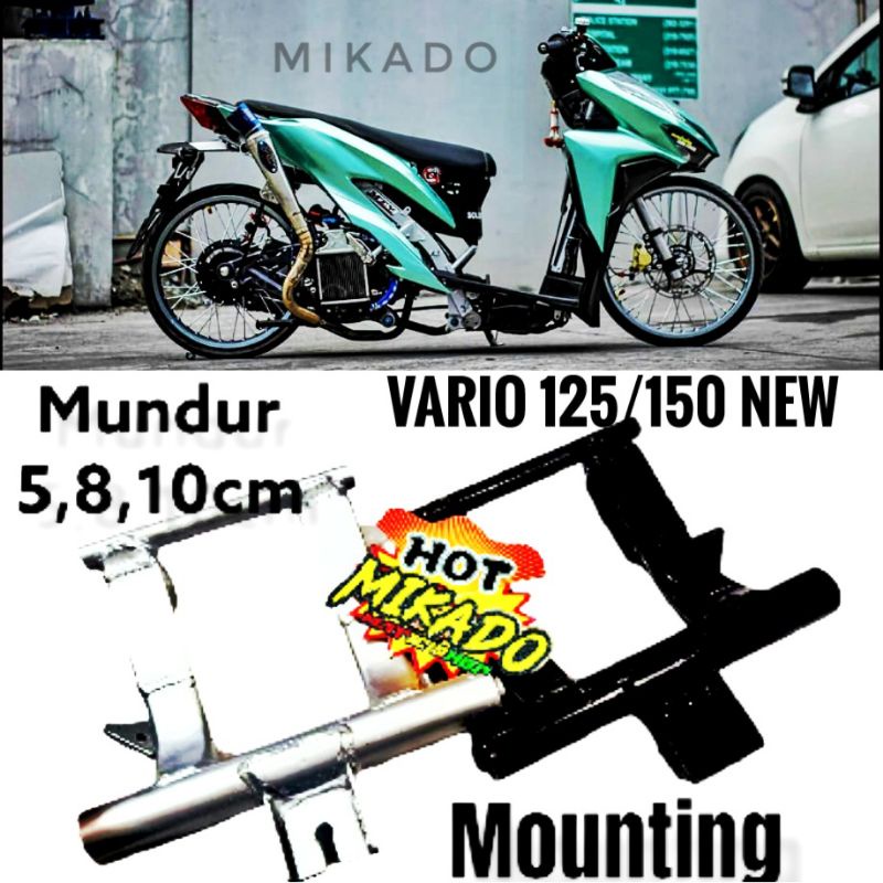 Mounting CUSTOM Reverse VARIO 150 NEW 5 8 10 CM CLICK EXSTAND ENJIN ...