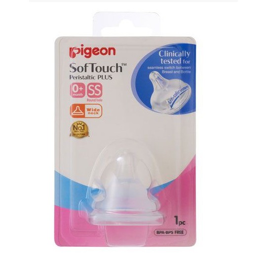NEWBORN!PIGEON Wide Neck Teat Nipple Puting Botol Pigeon Bayi Baru ...