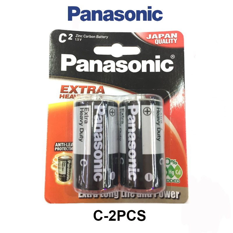 PANASONIC Original Extra Heavy Duty/Heavy Duty Battery / Bateri Panasonic AA / AAA / 9V / C / D ...