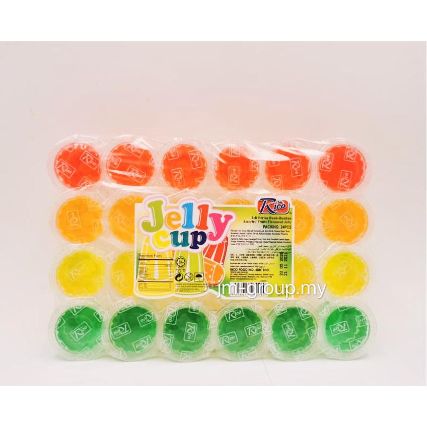 RICO Jelly Cup Assorted Fruits Flavour 24PCS (READY STOCK) | Shopee Malaysia