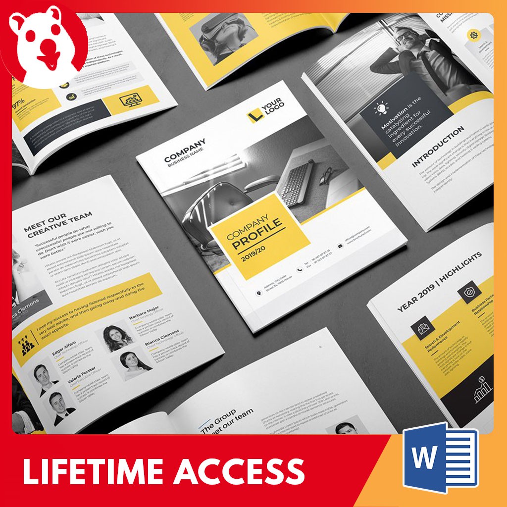 Company Profile, Word Template & Ai Template | Shopee Malaysia