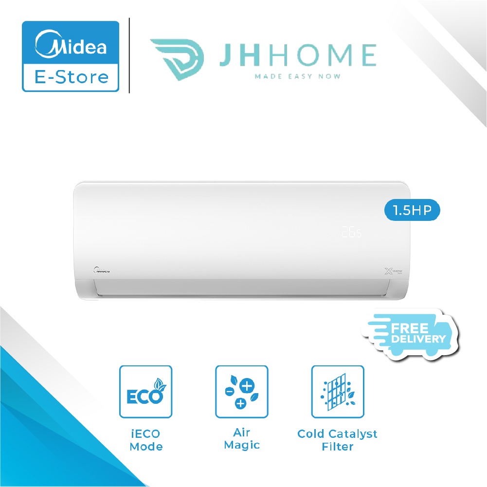 Midea 1.5HP Xtreme Dura R32 Non-Inverter Air Conditioner MSXD-12CRN8 | Aircond | Air Cond ...