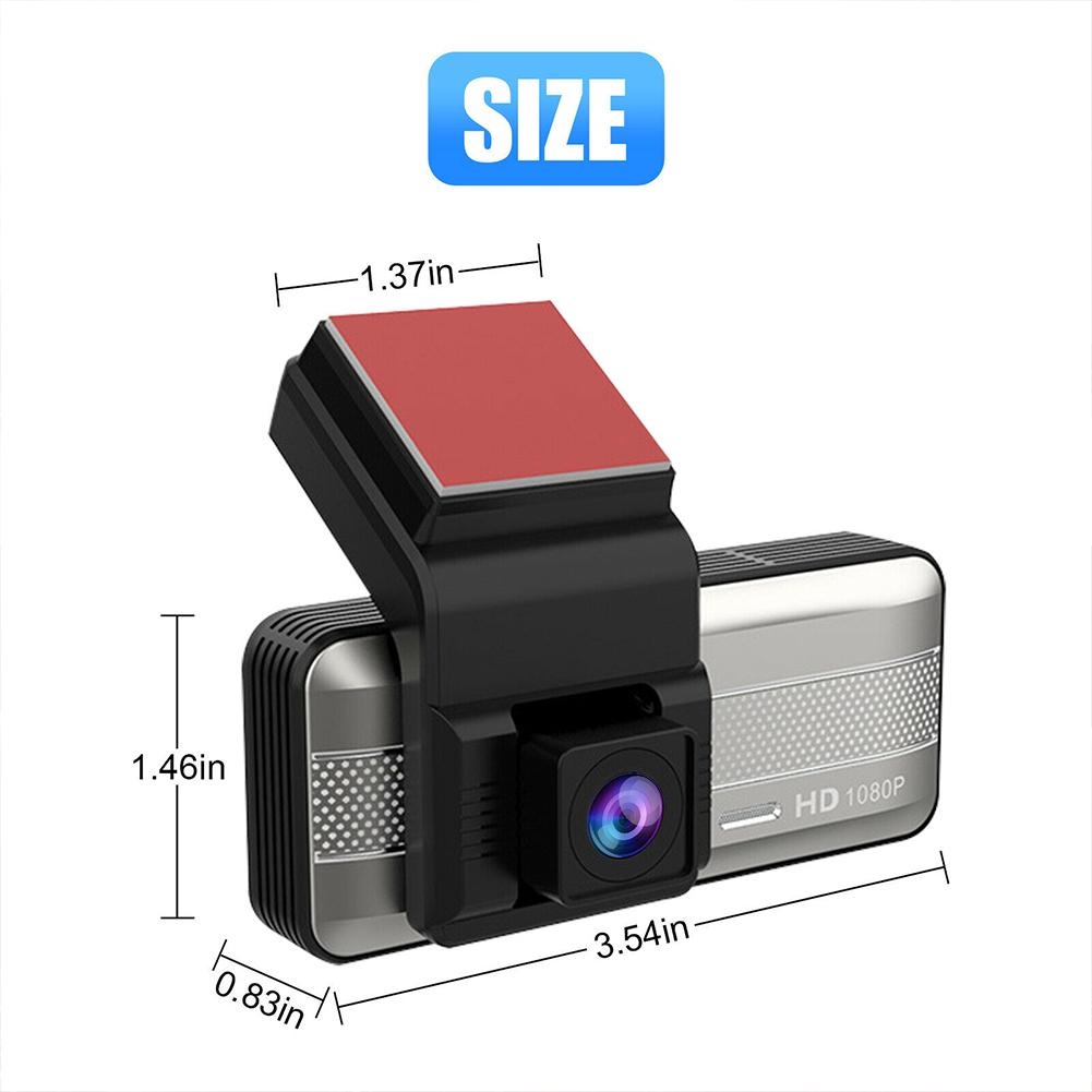 GOQ T711 Wifi Car Camera Recorder (Front and Back) Dual Lens Dashcam Video Cam Night Vision ...