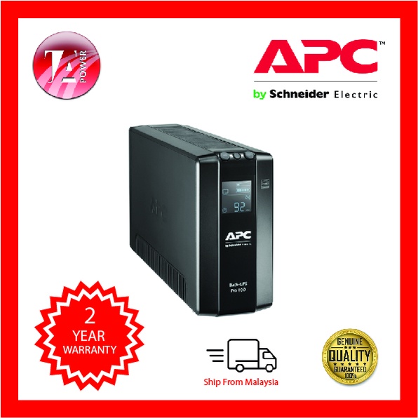 [PRE ORDER] APC Back UPS Pro BR 900VA, 6 Outlets, AVR, LCD Interface ...