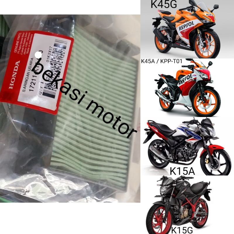 17211-k15 Air filter filter honda cb 150 old cb 150R cbr 150 led facelift K45A K45G k45N ...