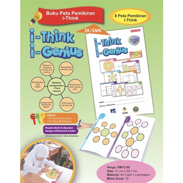 I Think I Genius Buku PETA Pemikiran I Think - free 1 mini marker ...