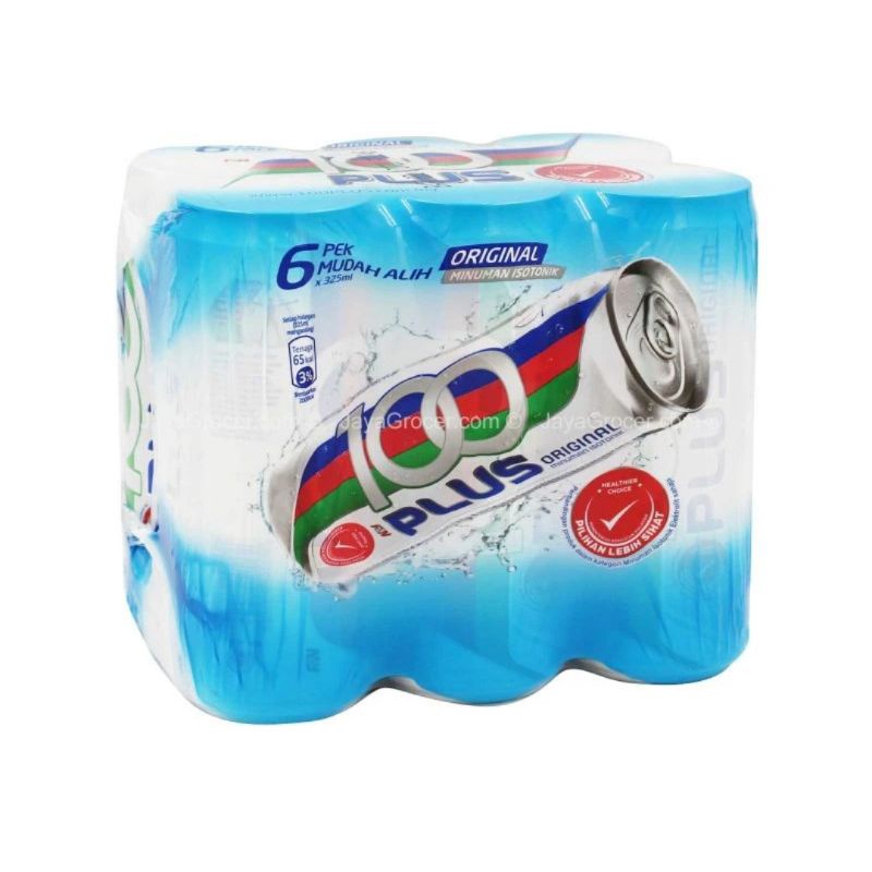 100Plus 100 Plus Original Isotonic Drink 6 x 325ml Tin Can | Shopee ...