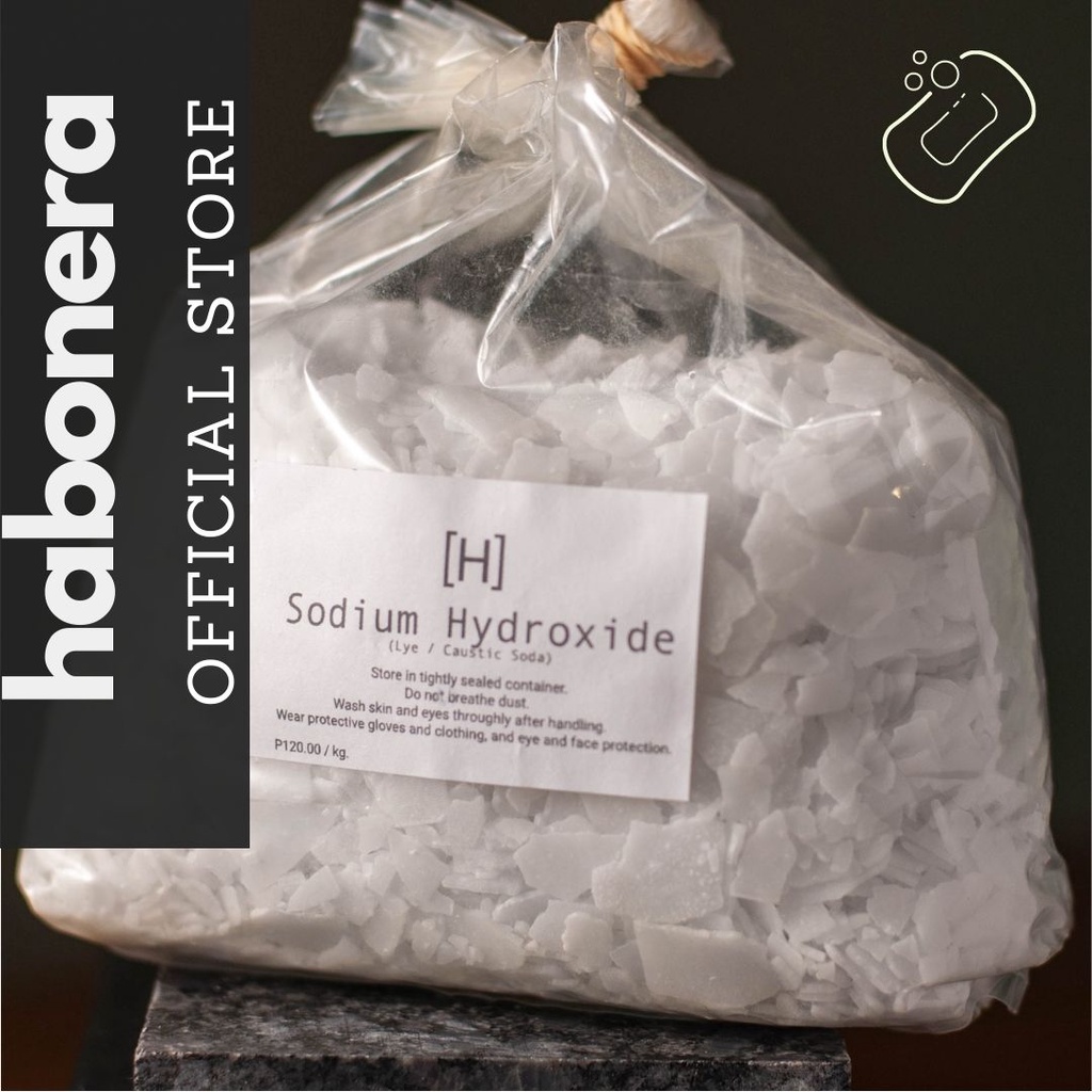Habonera Sodium Hydroxide/Caustic Soda/Lye for Soap Making 1kg | Shopee ...