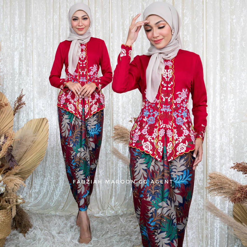 🆕 Kebaya Nyonya Match Skirt Pario FAUZIAH CINDAI NYONYA : Baju Kurung ...