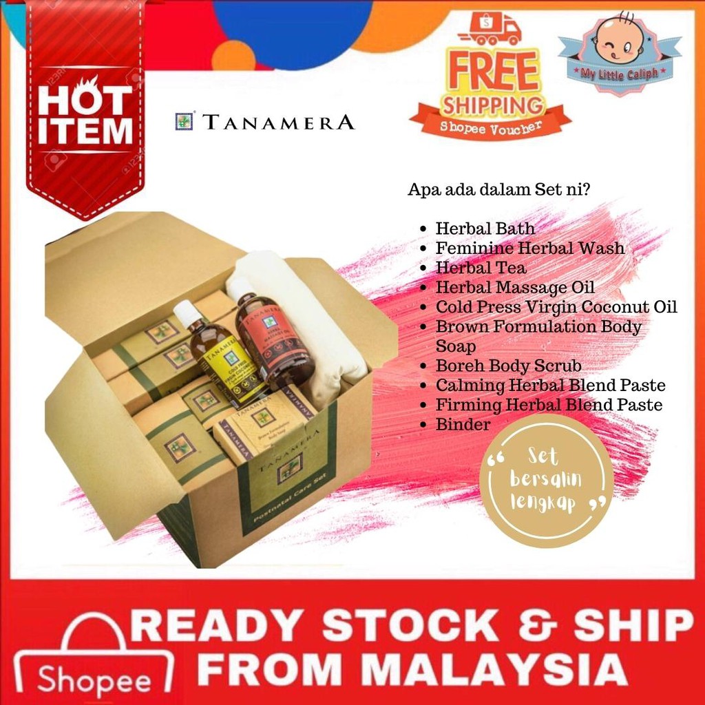 🔥 HOT ITEM 🔥 TANAMERA POSTNATAL CARE SET 🔥 | Shopee Malaysia