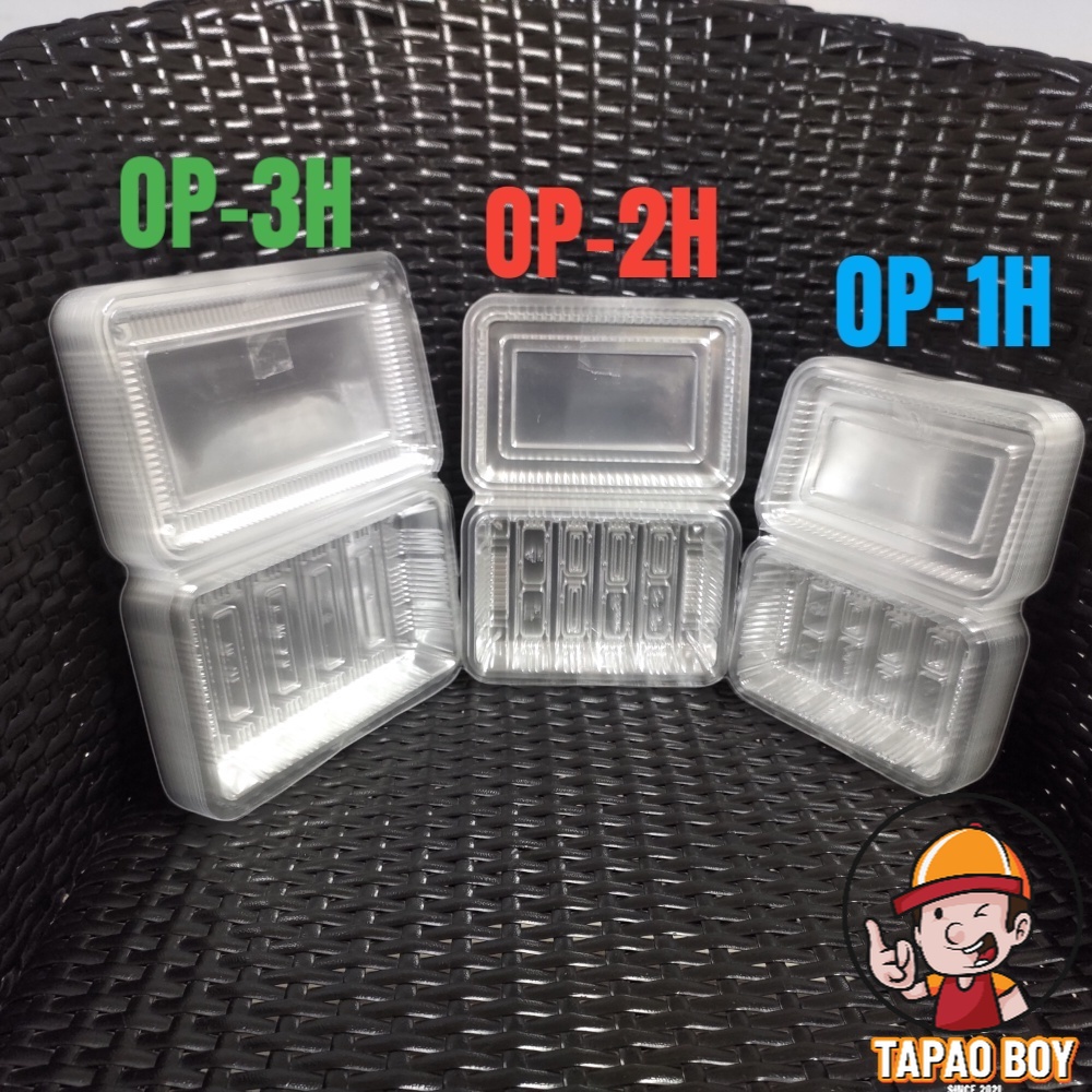 BENXON Plastic Tray - OPS-OP-1H / OPS-OP-2H / OPS-OP-3H - Bakery Disposable Plastic Clear Food ...