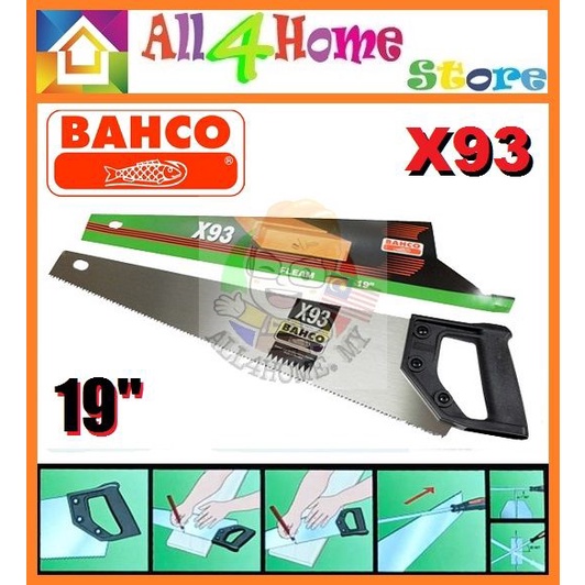 BAHCO AP06 Hand Saw Gergaji Papan Gergaji Kayu X93 AP06 (19"-20"-22 ...