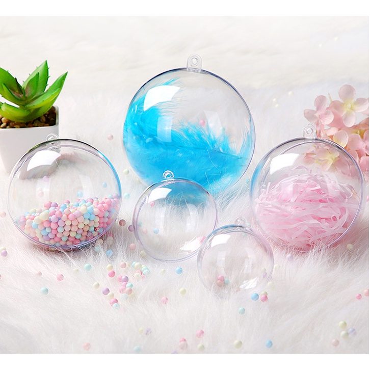 (10 & 5 ball/pack) 3/4/6/8/10/12 cm Acrylic Round Ball | Transparent ...