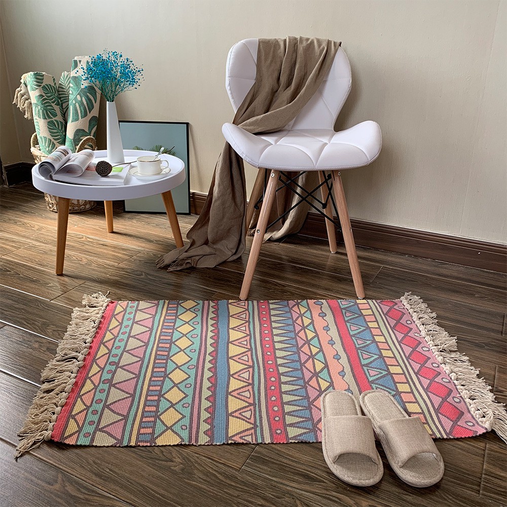 living room door mat can be machine washed coffee table blanket bedroom ...