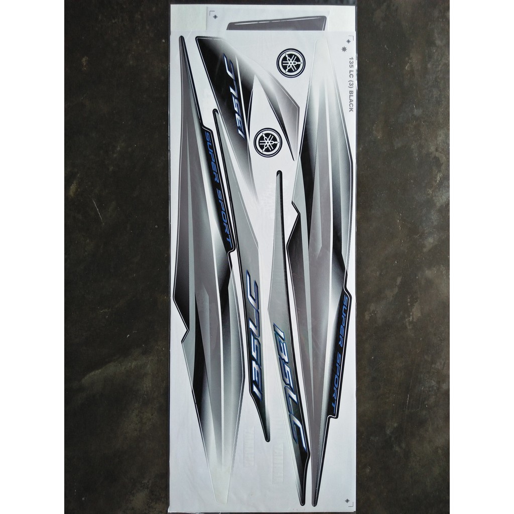 YAMAHA LC135 STICKER (3) 135LC LC LC135 V1 BODY COVER SET STIKER STICKER STRIPE BODY STRIKE ...