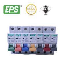 EPS 1 / 2 / 3 Pole (6KA) MCB 6A , 10A , 16A , 20A , 32A , 40A & 63A Miniature Circuit Breaker ...
