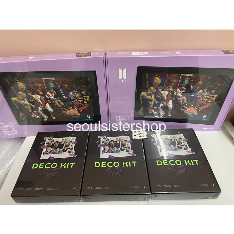 [READY STOCK] BTS OFFICIAL DECO KIT & 3D POP UP PUZZLE | Shopee Malaysia