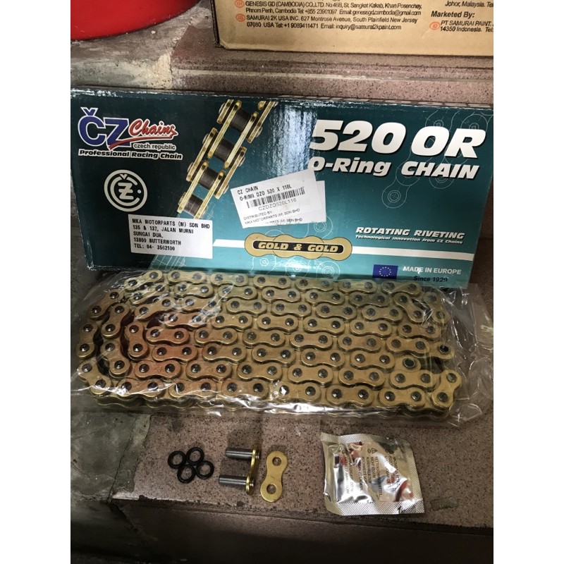 CZ CHAIN 520-116L ORING CHAIN MADE IN EUROPE | Shopee Malaysia