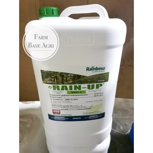 20L Rainbow Rain-Up Glyphosate 41% Weed Killer Herbicide ( Racun Rumpai ...