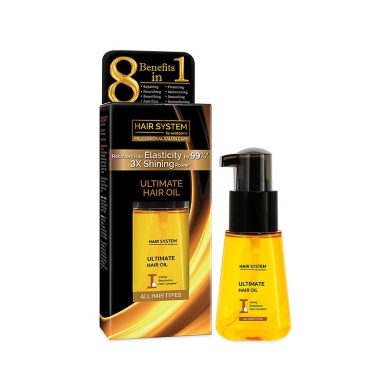 HAIR SYSTEM by Watsons Hair System Ultimate Hair Oil for All Hair Types ...