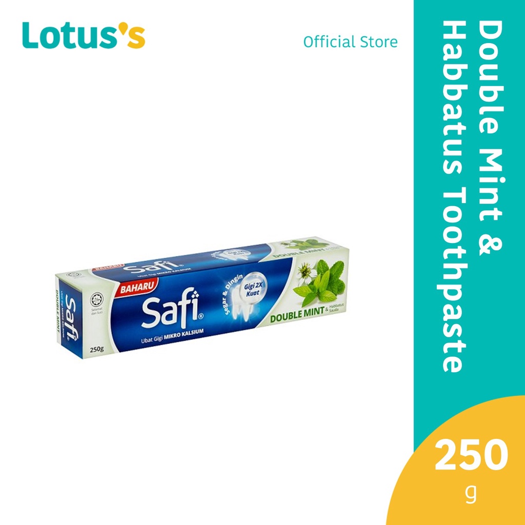 Safi Double Mint & Habbatus Sauda Micro Calcium Toothpaste 250g ...
