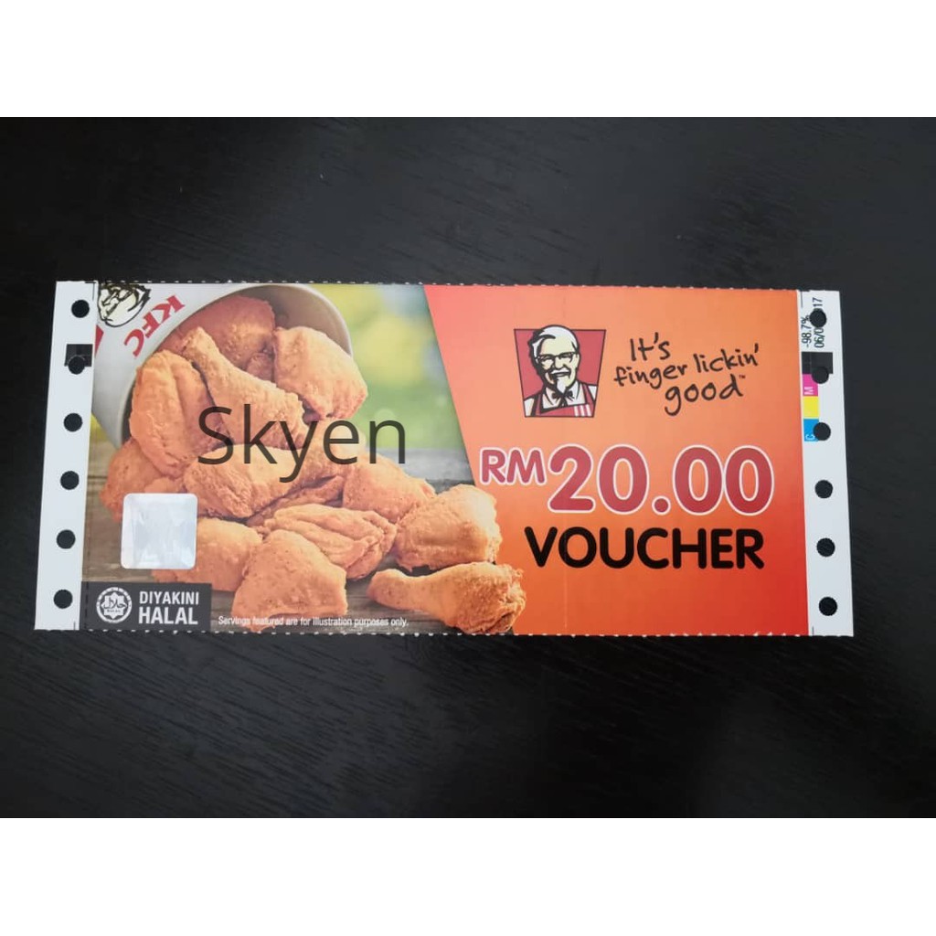KFC voucher RM 20- cash voucher | Shopee Malaysia