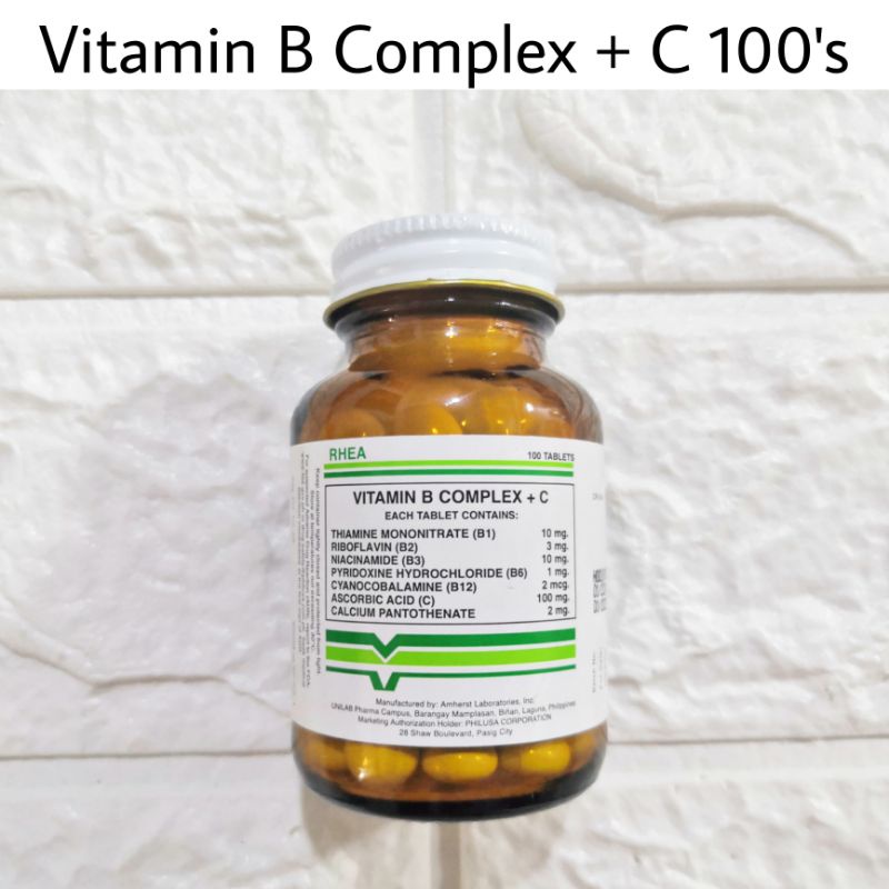 Vitamin B Complex + C 100Tablets (Rhea) | Shopee Malaysia