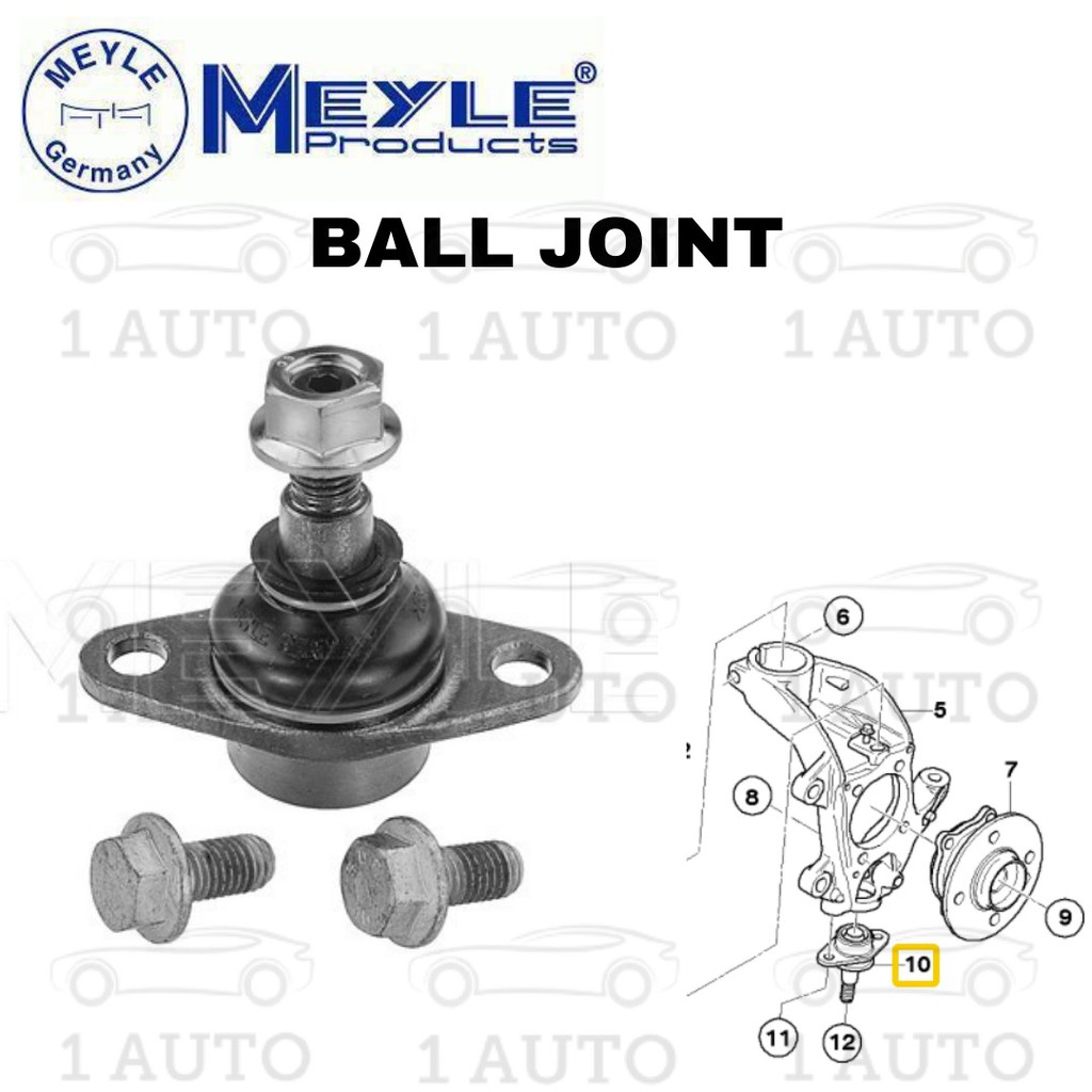 MEYLE GERMANY FRONT LOWER ARM BALL JOINT 1pcs KNUCKLE SIDE MINI COOPER ...