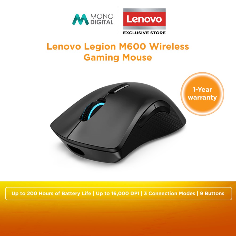 Lenovo Legion M600 Wireless RGB Gaming Mouse - 16,000DPI / 2.4Ghz ...