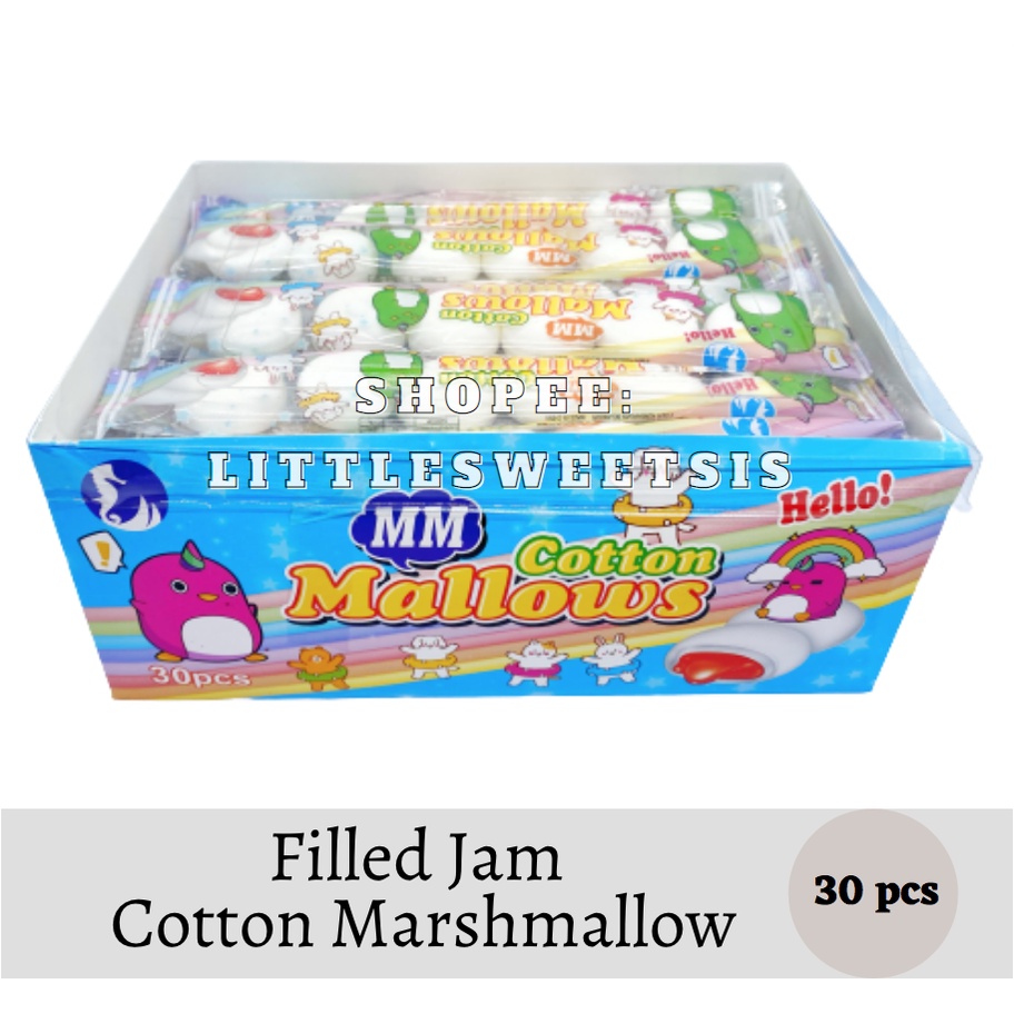 MM COTTON MALLOW /STRAWBERRY JAM MALLOW/ COTTON MALLOWS CENTERFILLED ...