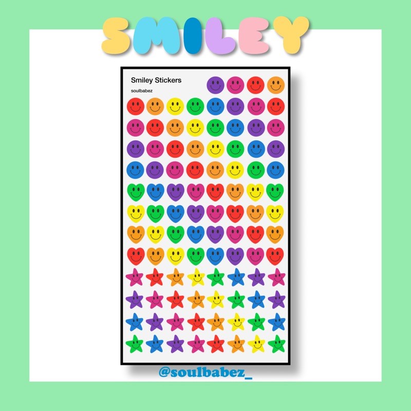 Smiley Stickers - Deco Stickers - Deco Polaroid | Shopee Malaysia